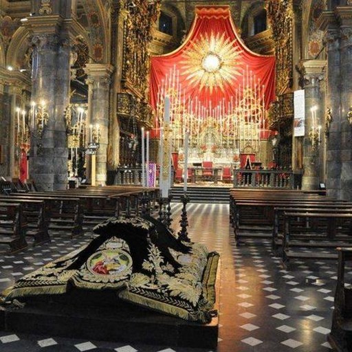 Gandino, in Basilica la grande Raggiera - Cronaca