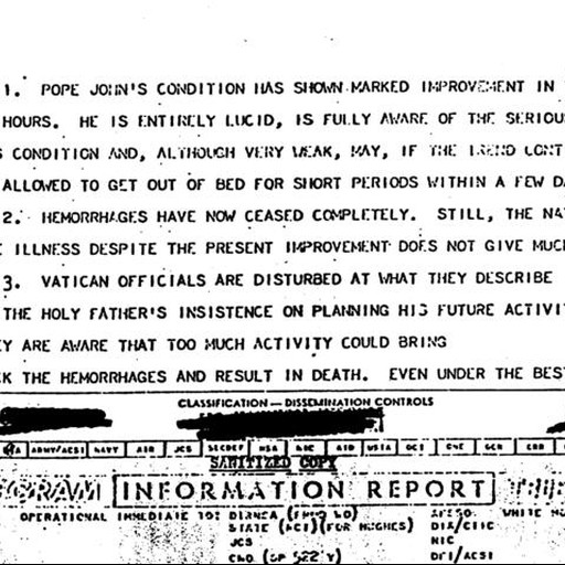 Anche i Papi nella guerra di spie Ecco i documenti della Cia - Cronaca