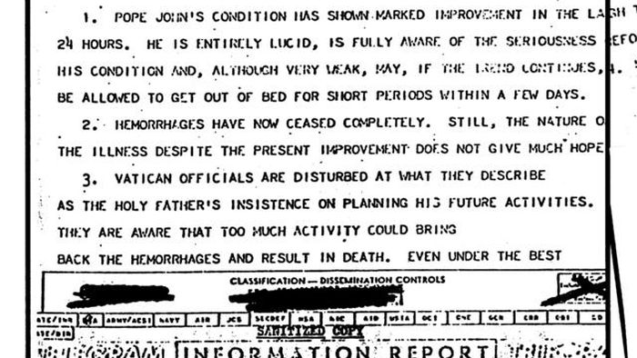 Anche i Papi nella guerra di spie Ecco i documenti della Cia - Cronaca