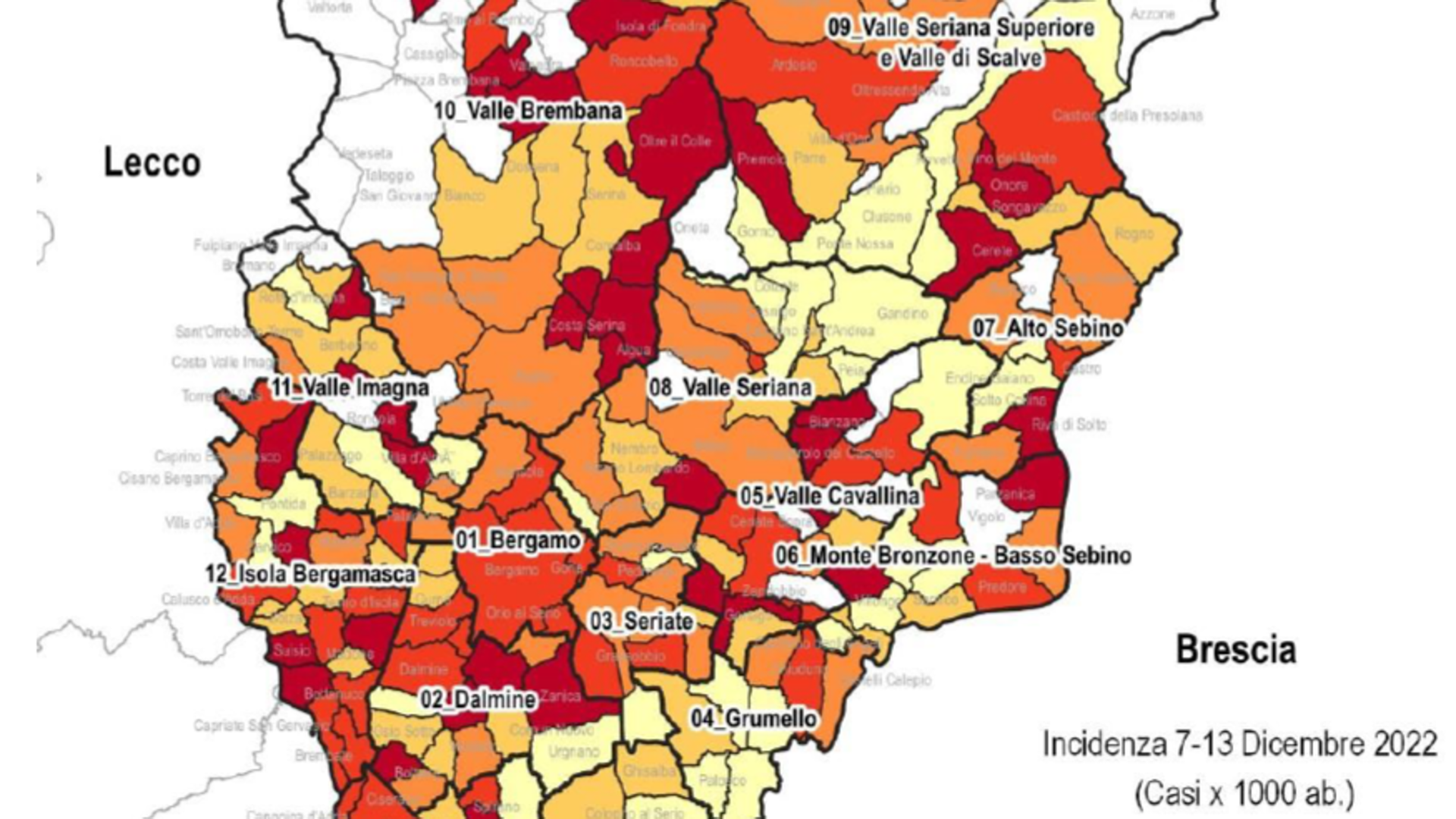 Covid, nella Bergamasca la curva scende ancora: il report settimanale ...