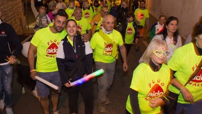Aido lancia la «Fluo Walk» | «Festa all’insegna del dono»