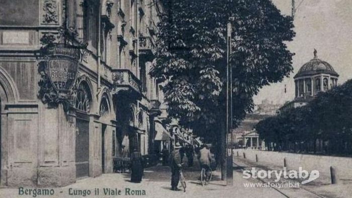 Bergamo bassa un secolo fa, la storia corre lungo il viale - Sport