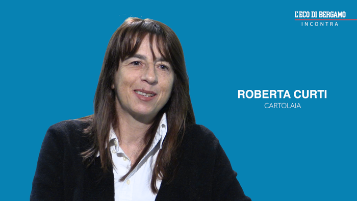 Roberta racconta la storia della cartoleria