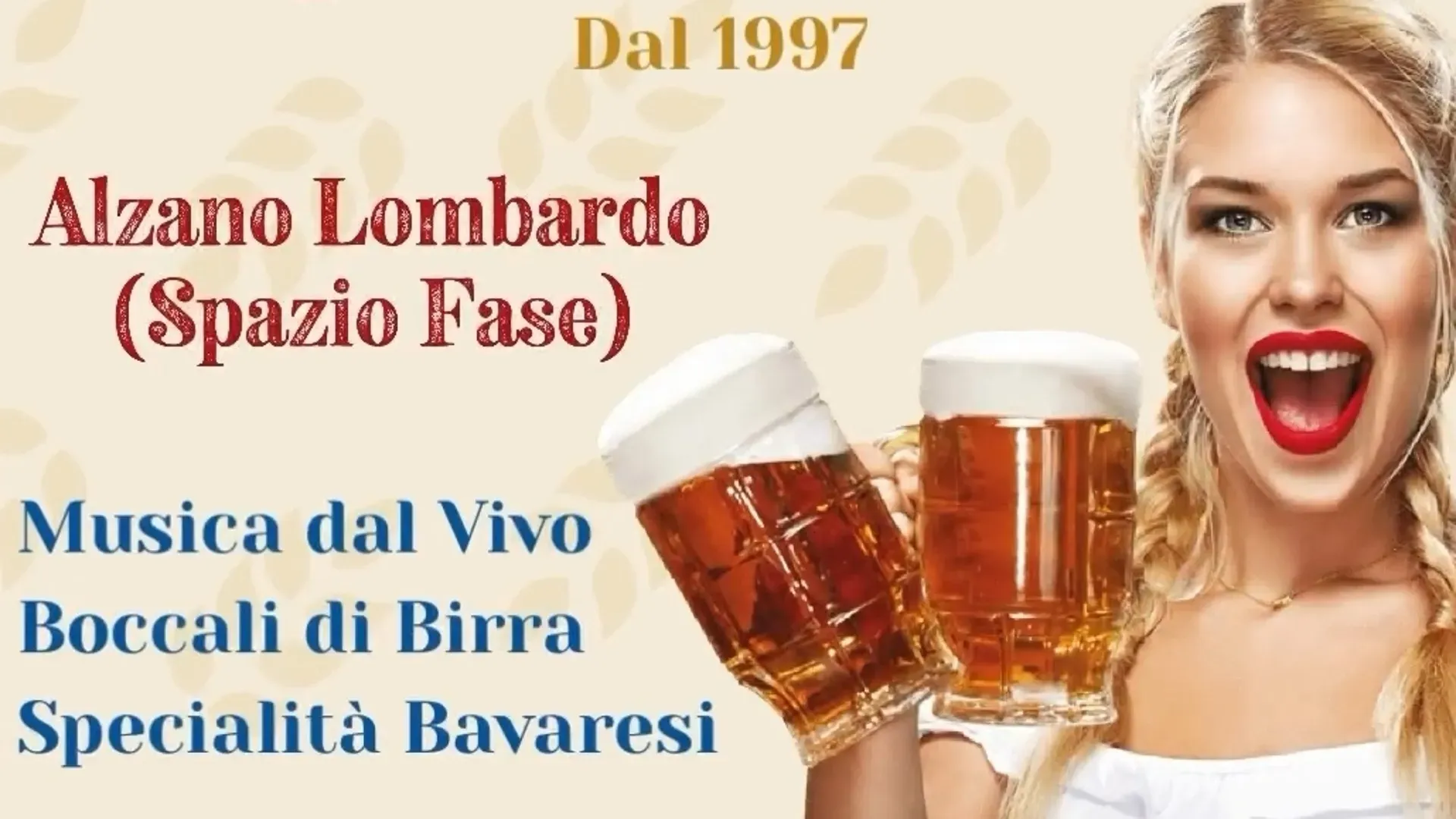Birra bavarese, la vera festa è all’Original Bier Fest