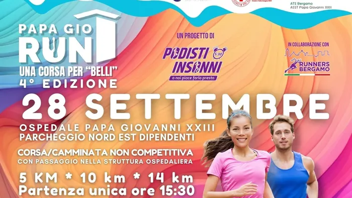 «Papa Gio Run» il 28 settembre: per percorsi per fare del bene - Cronaca