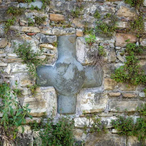 Le Mura: la croce arenaria incastonata vicino a Porta San Giacomo e ...