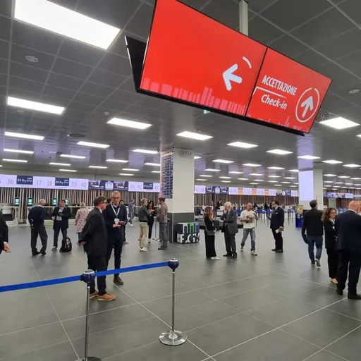 Aeroporto di Orio, aperti i nuovi banchi check-in
